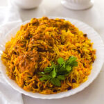 Masala Lamb Biryani (Basmati Rice) – Served With Dhall & Sour Milk ...